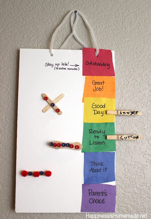 Behavior Color Chart For Kids Learn How To Use Three Different 