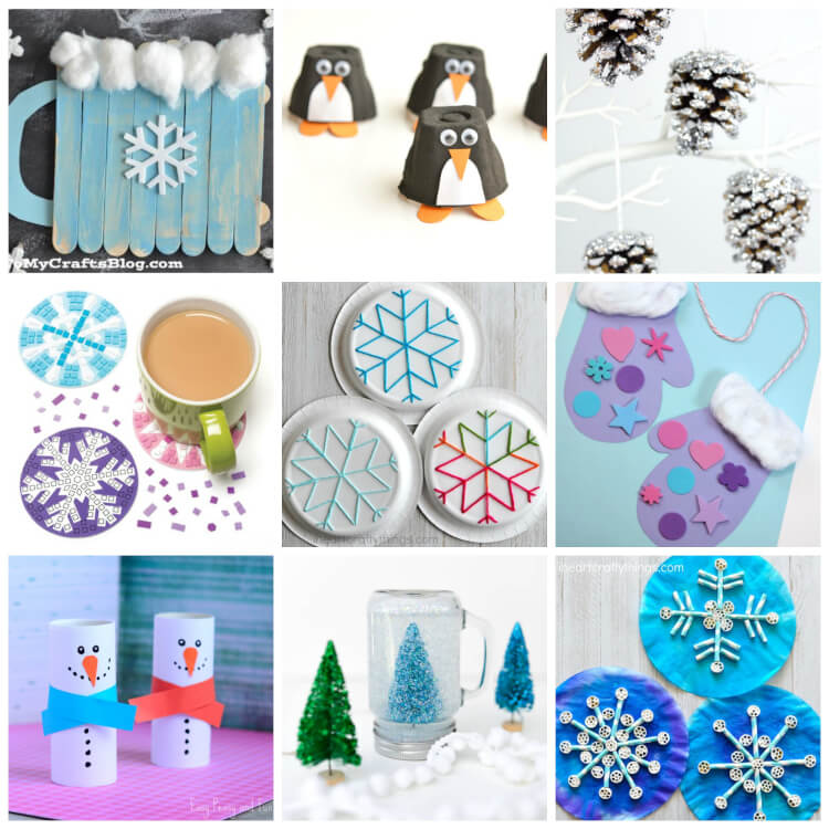 35 Easy Winter Kids Crafts That Anyone Can Make Happiness Is Homemade