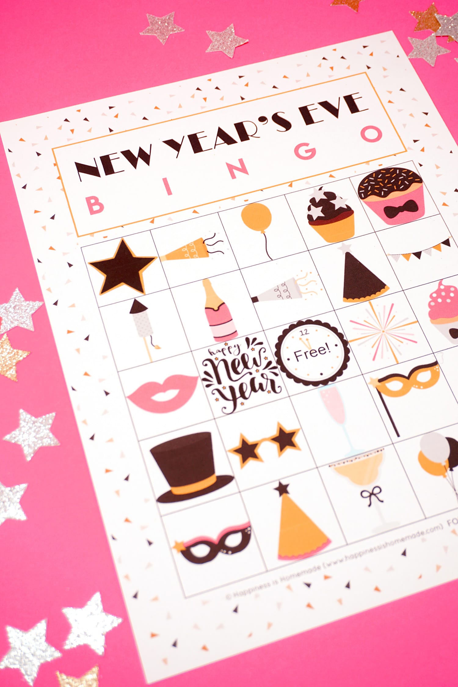 New Year s Eve Bingo Printable Happiness Is Homemade