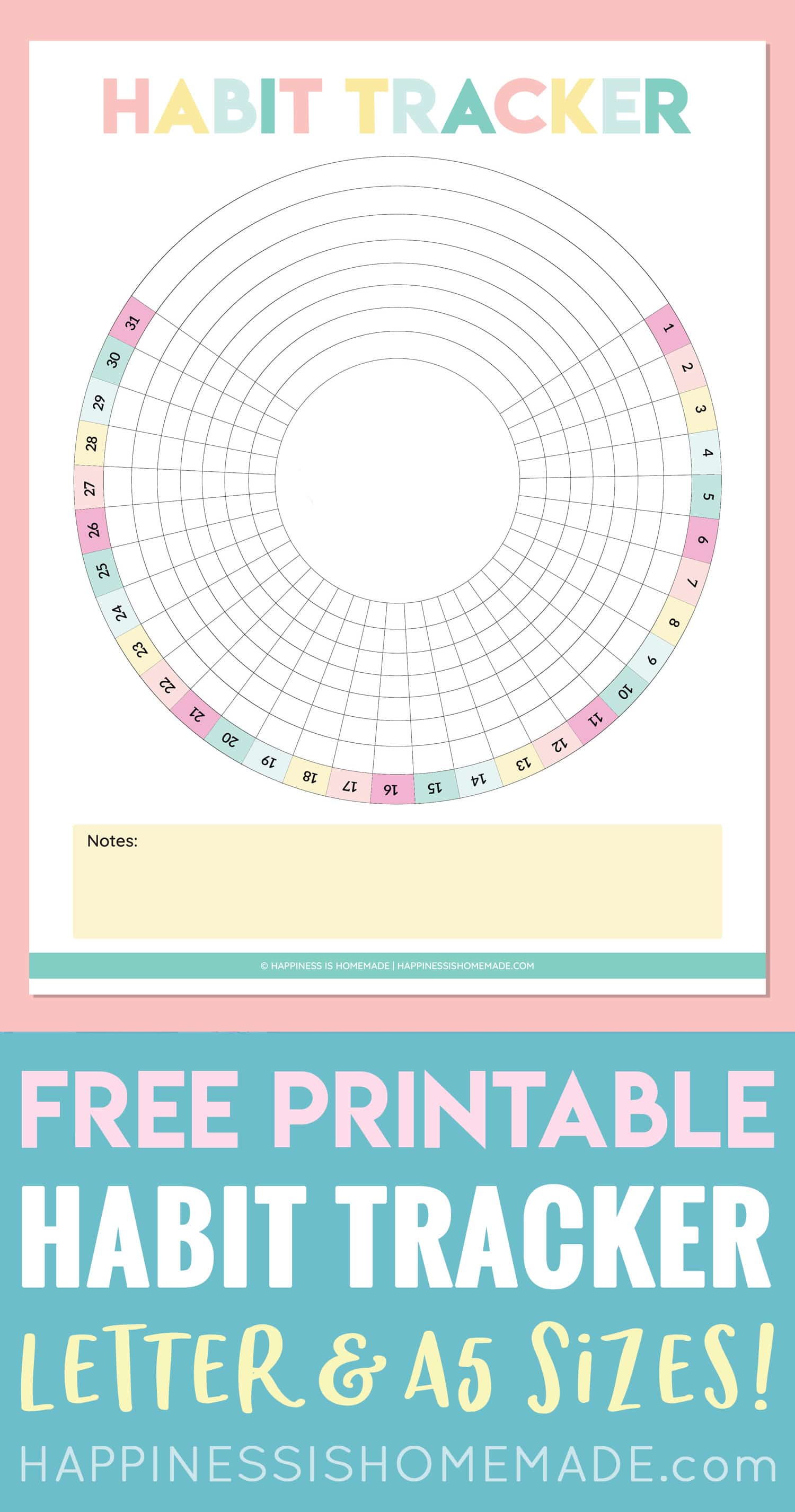 Free Habit Tracker Printable Free Habit Tracker Printable